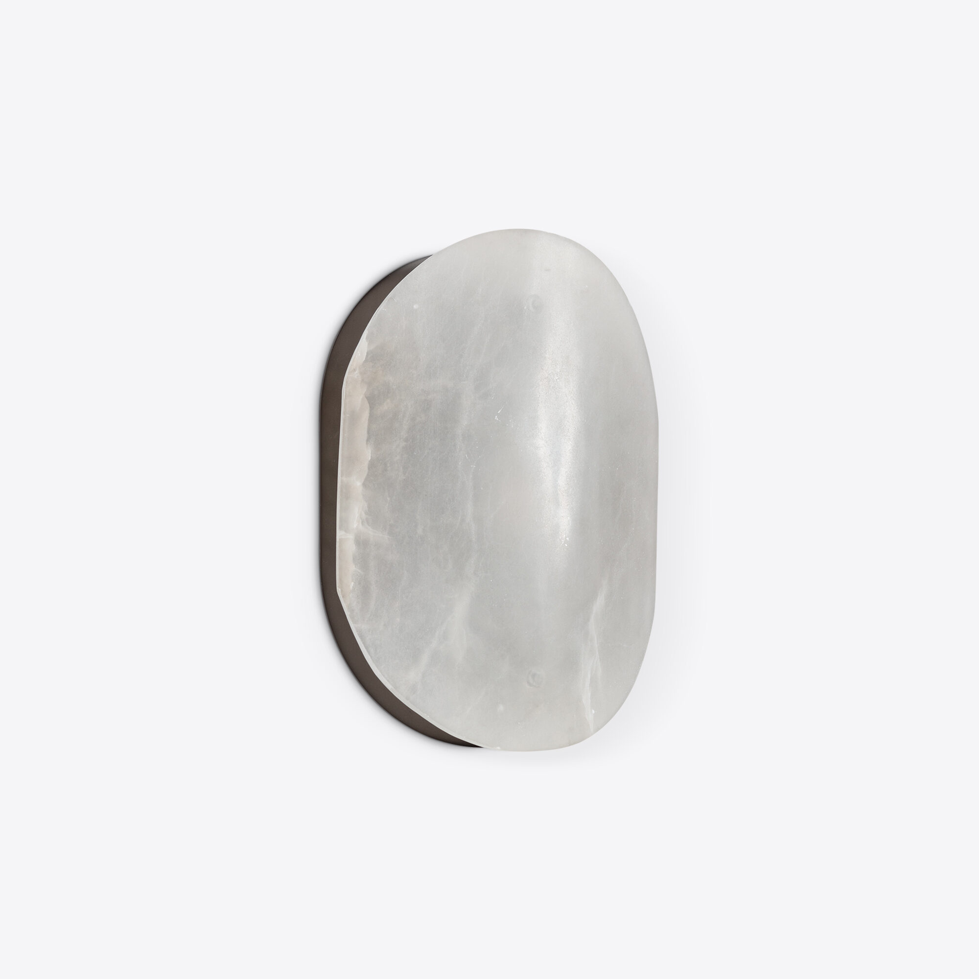 Mosman Bronze Curve Wall Sconce - alabaster wall sconce