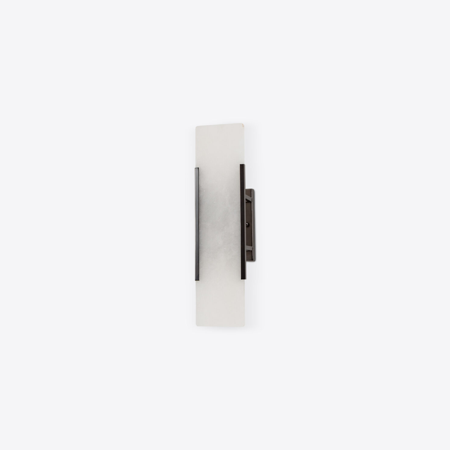 Mosman Bronze Linear Wall Sconce - alabaster wall light