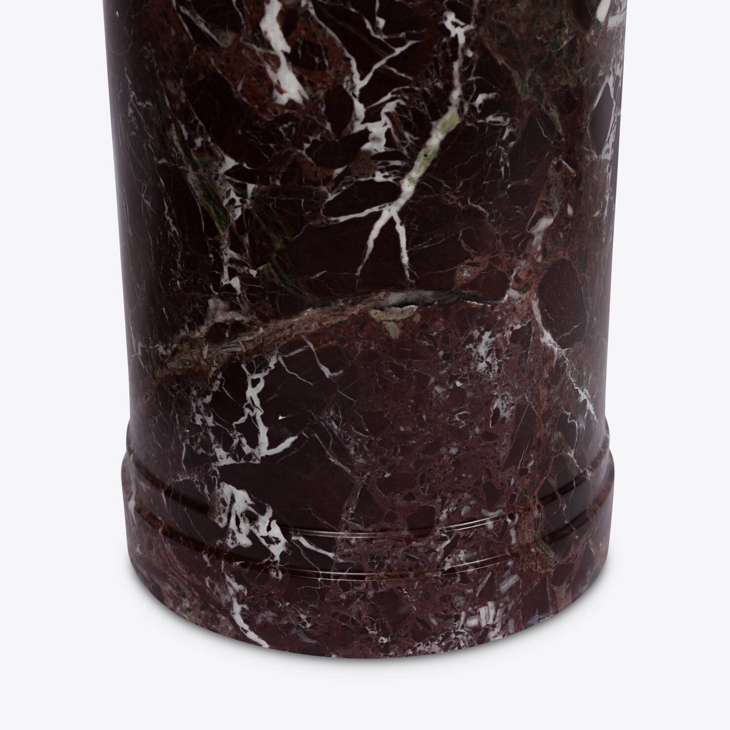 Walter Marble Column Italian Rosa - Pure White Lines
