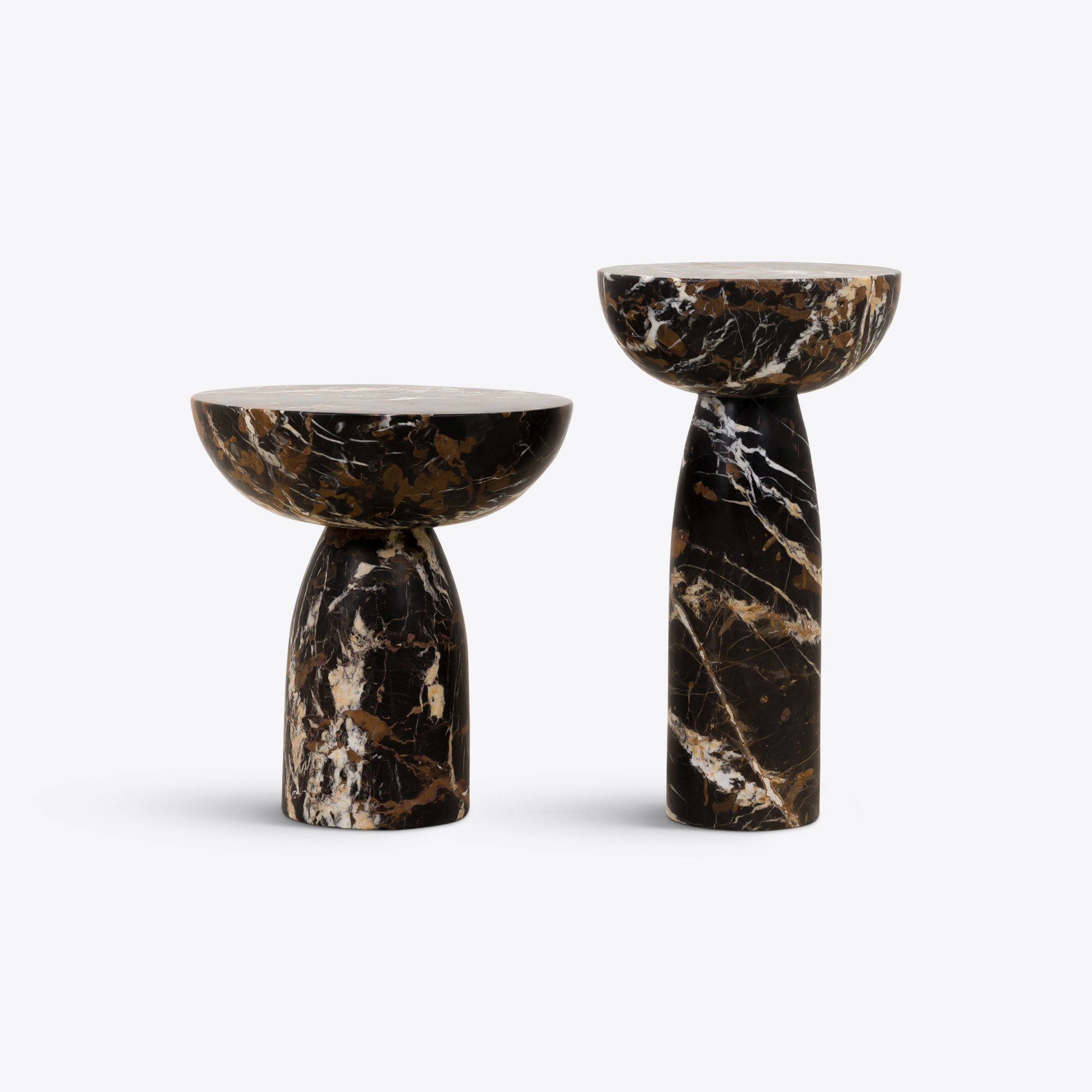 Inka Side Tables - Pure White Lines